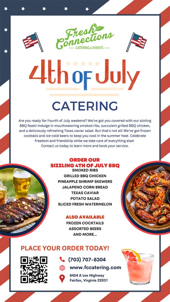 Seasonal Menus - Fresh Connections Catering